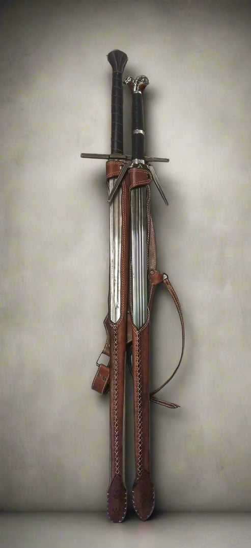 BACK SHEATH - The Witcher 3 Geralt of Rivia inspired double SHEATH for ...