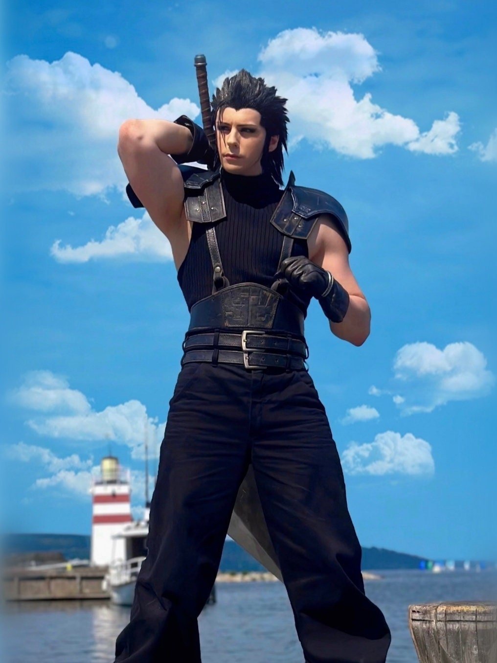 Cloud Strife / Zack Fair Cosplay - Final Fantasy 7 SOLDIER Belt, Harne ...
